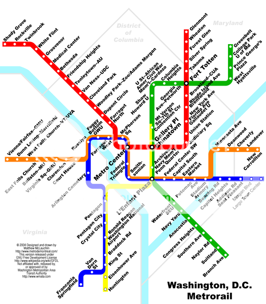 Dc Blue Line Metro Map - United States Map